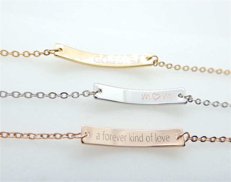 Personalized Engraved Bracelet for Women-valentine's Day - Etsy