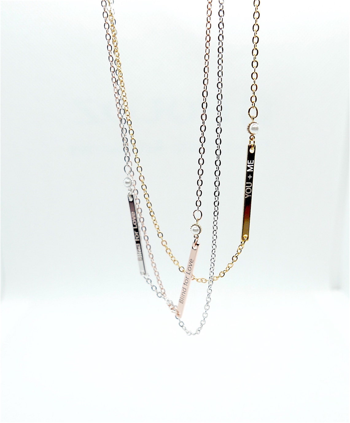 Personalization Valentine's Day Necklace With a Pearl | Etsy