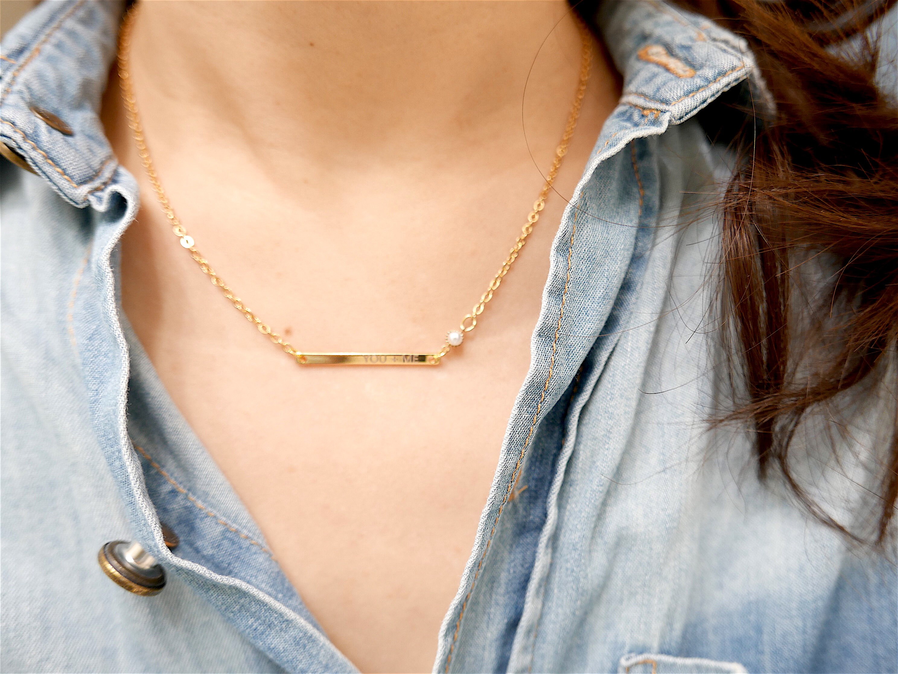 Personalization Valentine's Day Necklace With a Pearl | Etsy