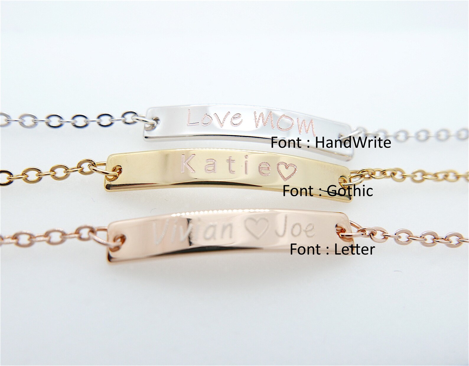 Personalized Engraved Bracelet for Women-valentine's Day Mother's Day ...