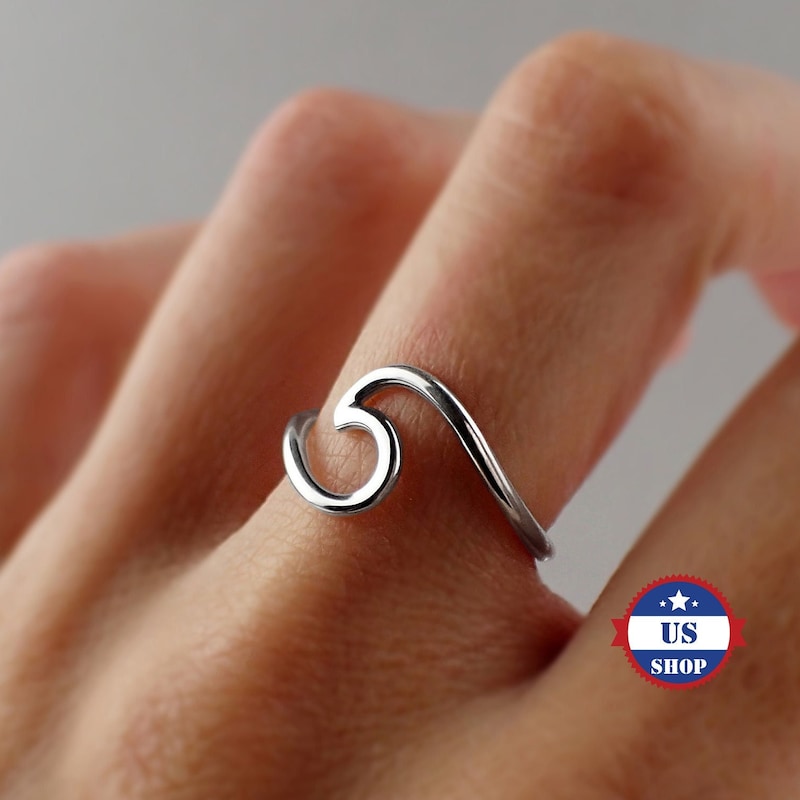 Wave Ring - Etsy