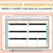 Horizontal Weekly Insert for Digital Planning Undated Blank - Etsy