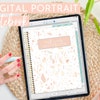 Digital Portrait Notebook With 5 Tabs Terrazzo Design Blank, Dotted ...