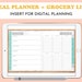 Meal Planner and Grocery List Insert for Digital Planning - Etsy