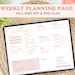 Leopard Print Undated Landscape Digital Planner Hustle Sanely® - Etsy