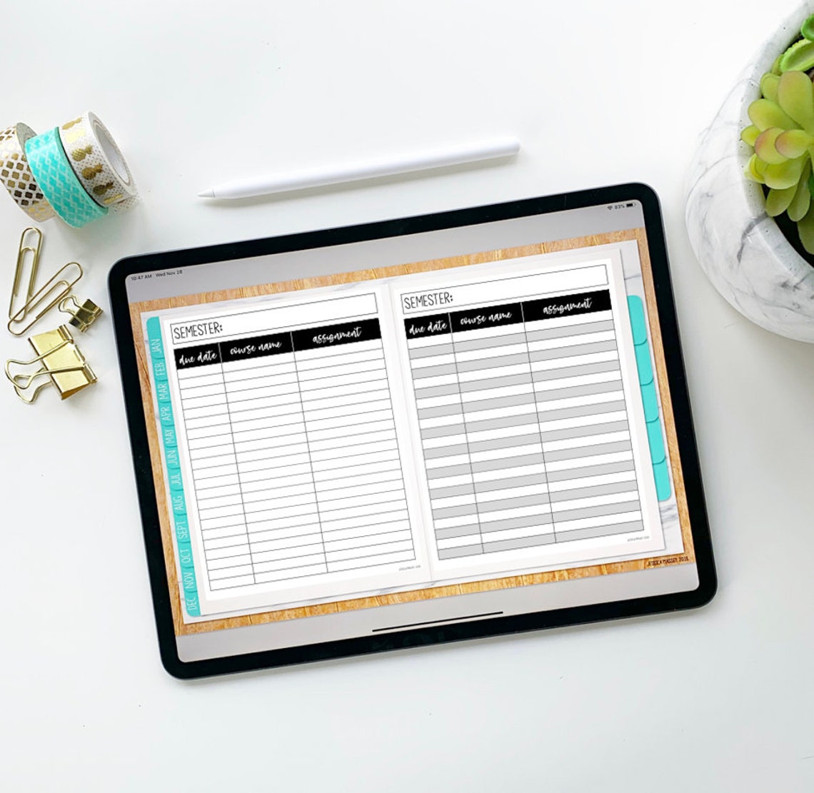 Class To-do List Template for Digital Planning - Etsy