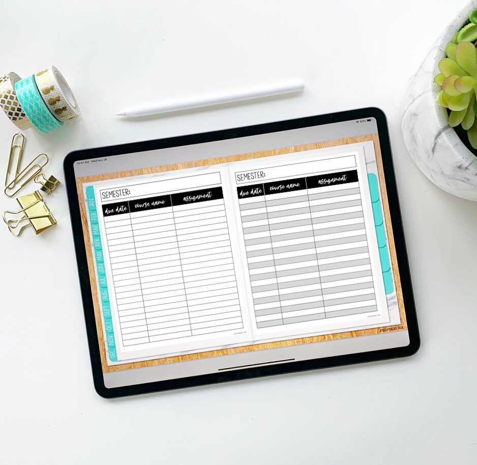 Class To-do List Template for Digital Planning - Etsy