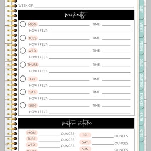 Undated Portrait Digital Planner Terrazzo Design | Hustle Sanely® - Etsy