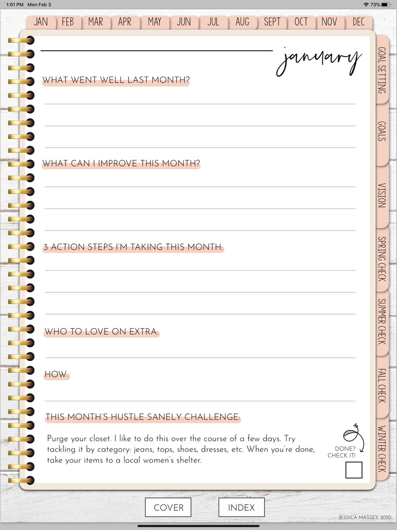 Daily Mindfulness Journal | Hustle Sanely® Digital Journal - Etsy