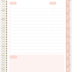 Boho Rainbow Customizable Digital Planner | Undated Portrait | Hustle ...