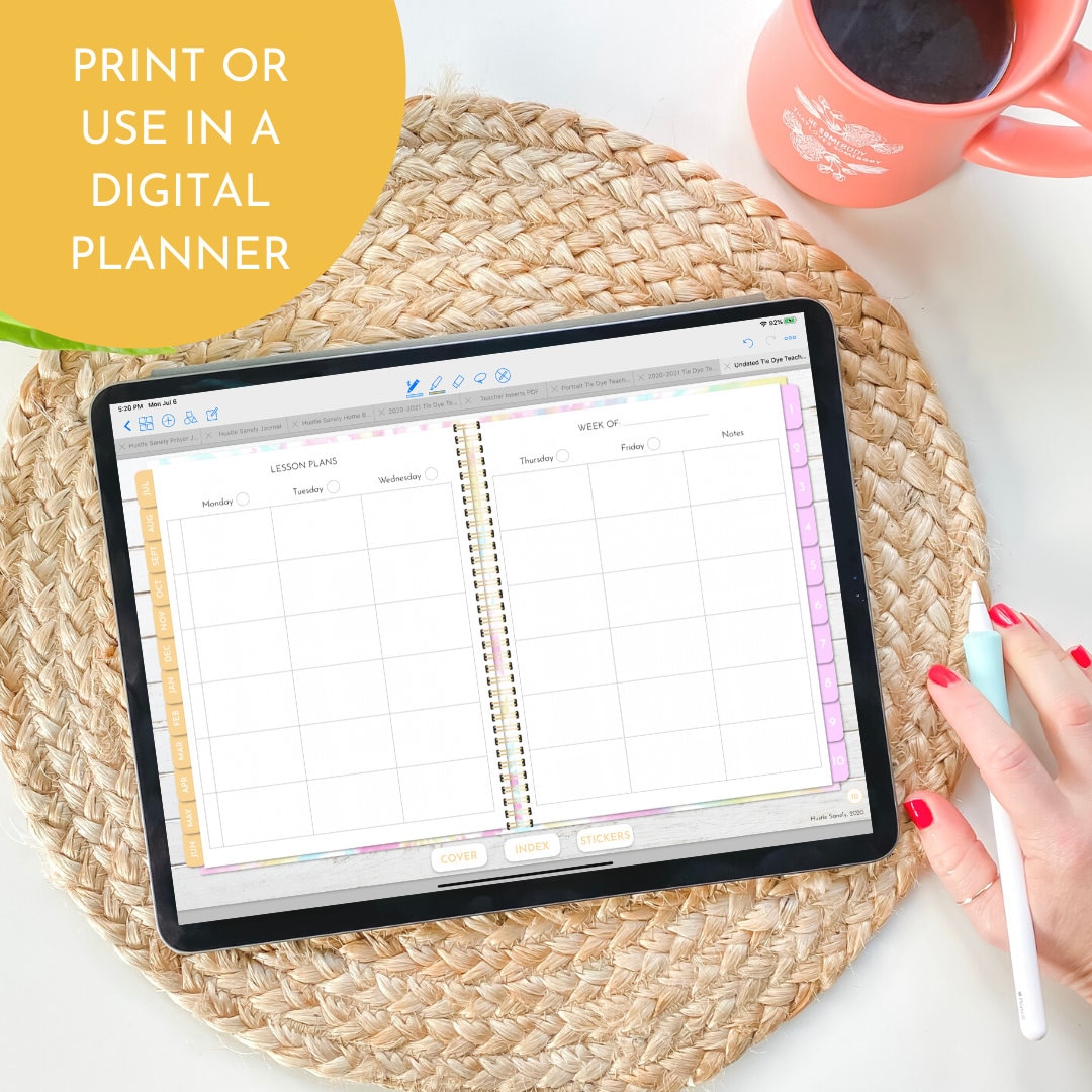 Digital Teacher Planning Insert Bundle Print or Use for | Etsy