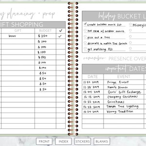 Holiday Prep and Planning Insert for Digital Planning - Etsy