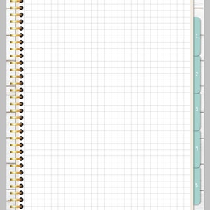 Digital Portrait Notebook With 5 Tabs | Terrazzo Design | Blank, Dotted ...