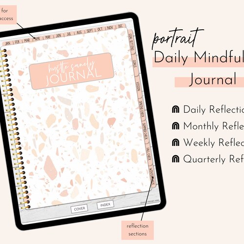 Daily Mindfulness Journal Hustle Sanely® Digital Journal - Etsy
