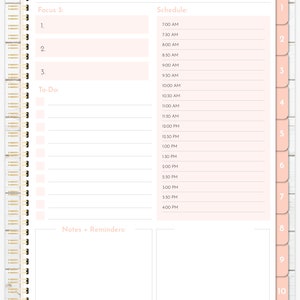 Boho Rainbow Customizable Digital Planner | Undated Portrait | Hustle ...