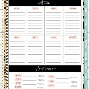 Leopard Print Undated Portrait Digital Planner | Hustle Sanely® - Etsy