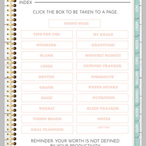 Undated Portrait Digital Planner Terrazzo Design | Hustle Sanely® - Etsy