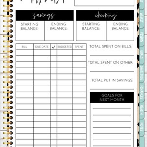 Leopard Print Undated Portrait Digital Planner | Hustle Sanely® - Etsy