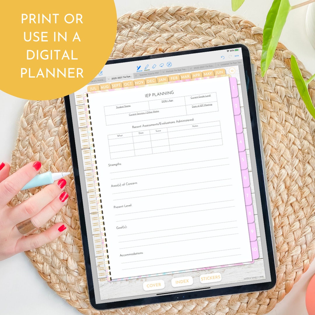 Digital Teacher Planning Insert Bundle Print or Use for | Etsy