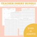 Digital Teacher Planning Insert Bundle Print or Use for Digital ...