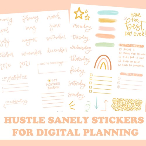 Sermon Notes Insert for Digital Planning Hustle Sanely® - Etsy