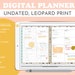 Leopard Print Undated Landscape Digital Planner Hustle Sanely® - Etsy