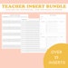 Digital Teacher Planning Insert Bundle Print or Use for Digital ...