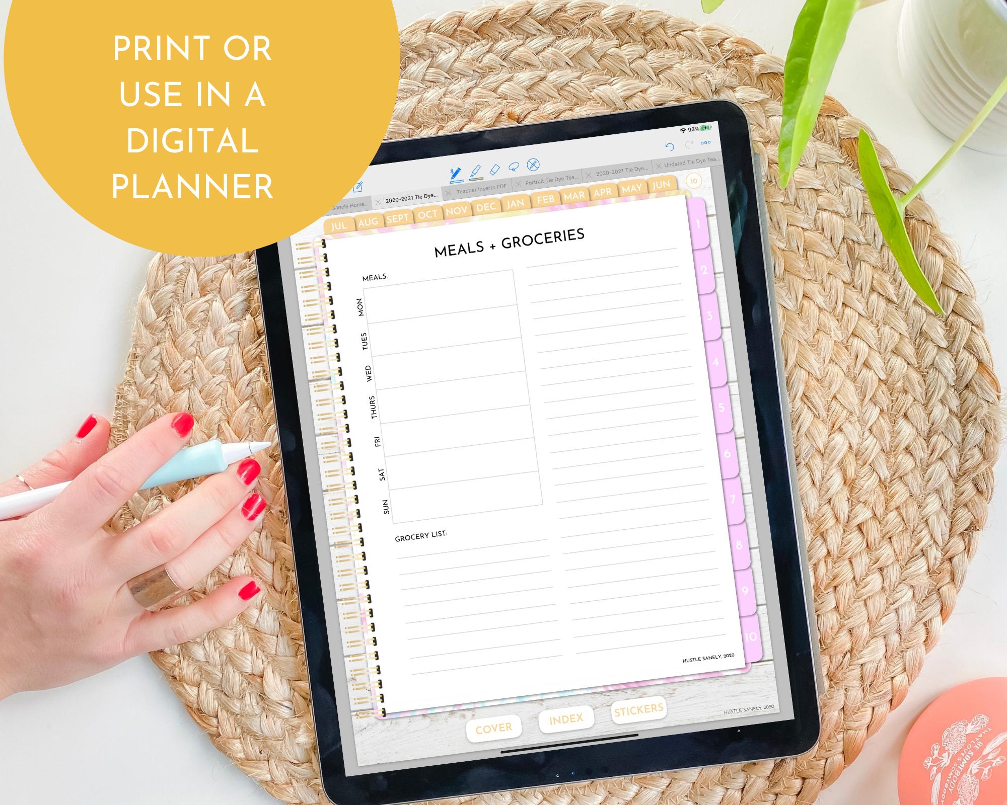 Planner Insert Bundle | Print or Use for Digital Planning | Hustle ...