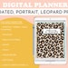 Leopard Print Undated Portrait Digital Planner Hustle Sanely® - Etsy