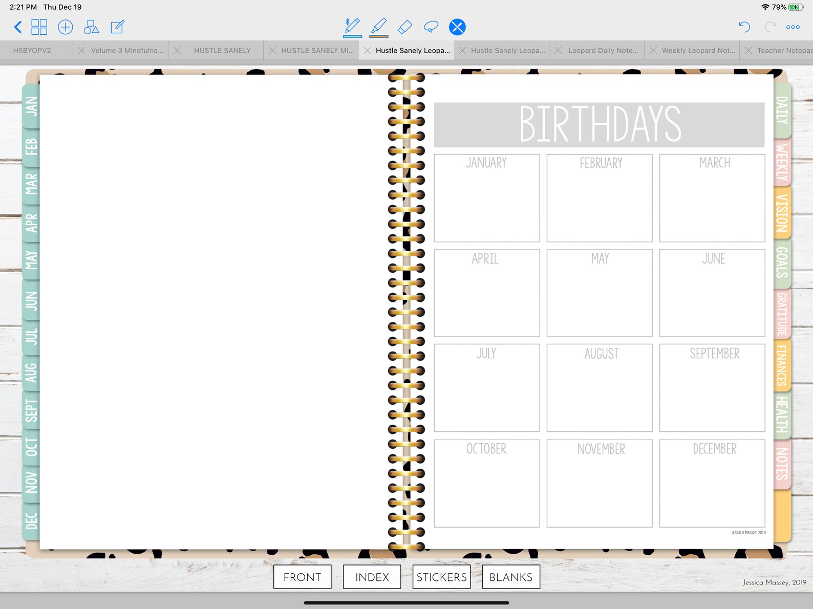 Birthday Tracker for Digital Planning | Etsy
