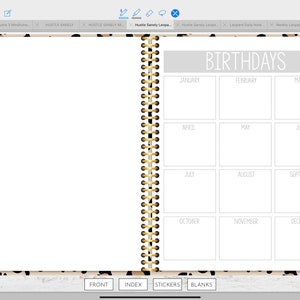 Birthday Tracker for Digital Planning - Etsy