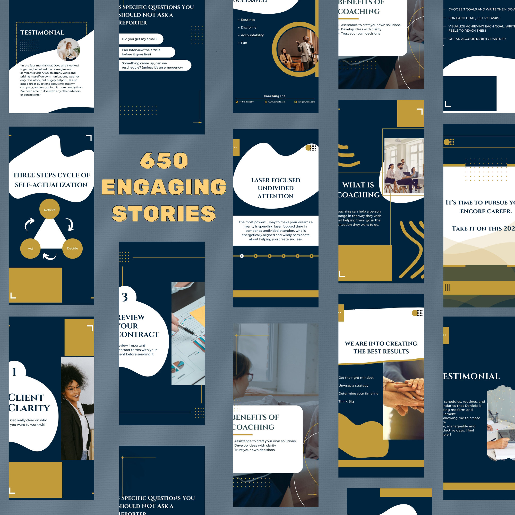 Branding Pack Kit Instagram Coach , IG Canva Templates , Ig Post ...