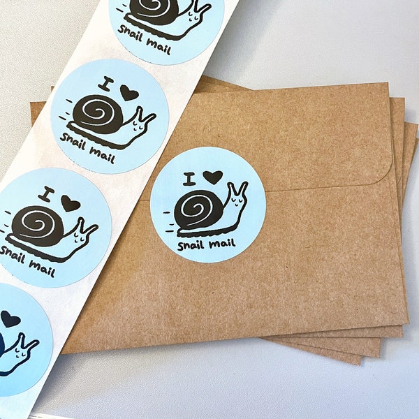 Snail Mail Stickers - Etsy