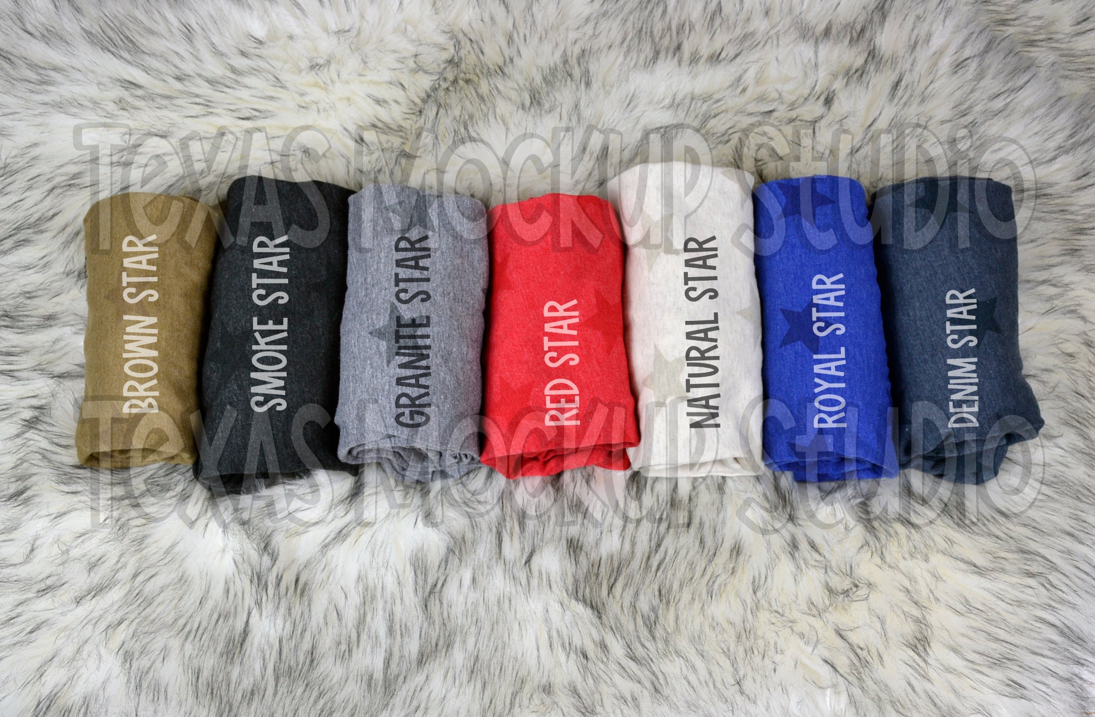 Code Five Star Color Chart Mockup, Mockup, Star Shirt Mockup, Code Five ...