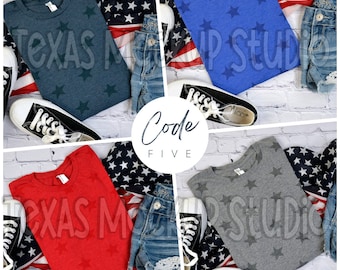 Code Five Star Color Chart Mockup, Mockup, Star Shirt Mockup, Code Five ...