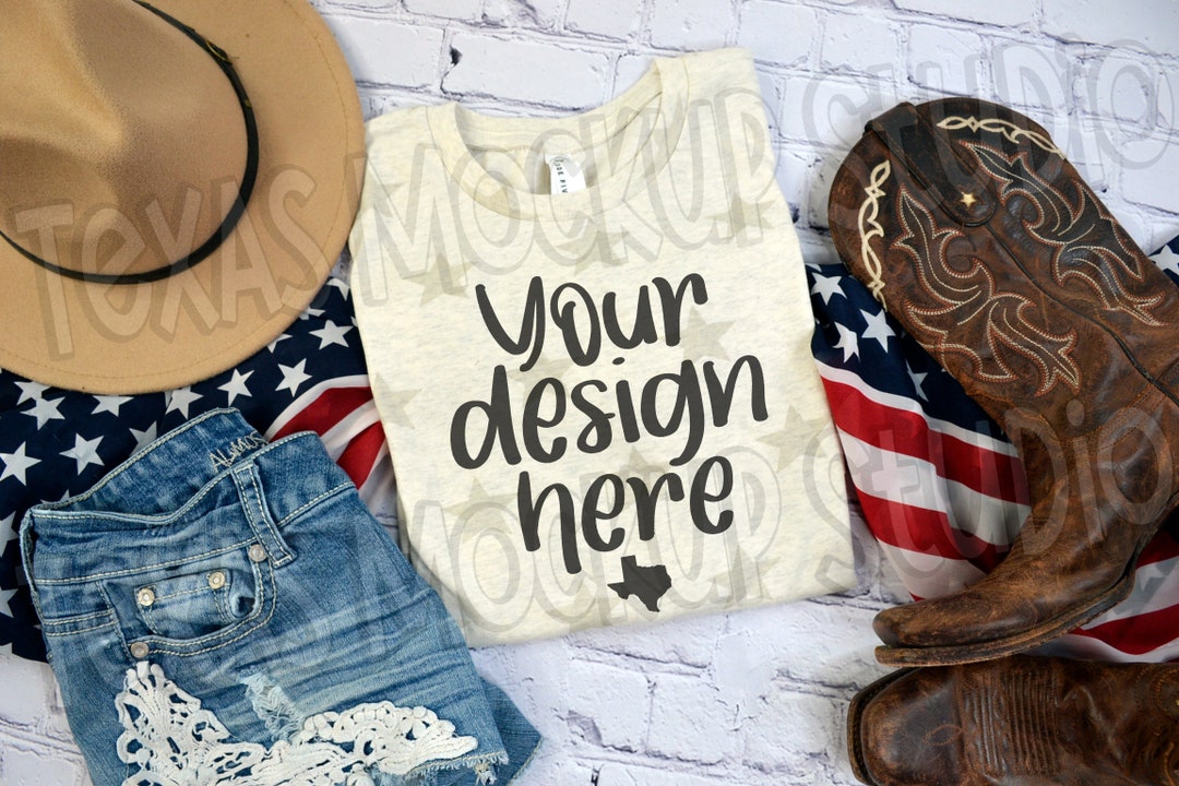 Code Five Star Shirt Mockup, Mockup, Star Shirt, Natural Heather Shirt ...