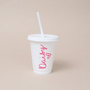 Personalised Kids Cold Cup – Custom Name Party Favour Tumbler ...