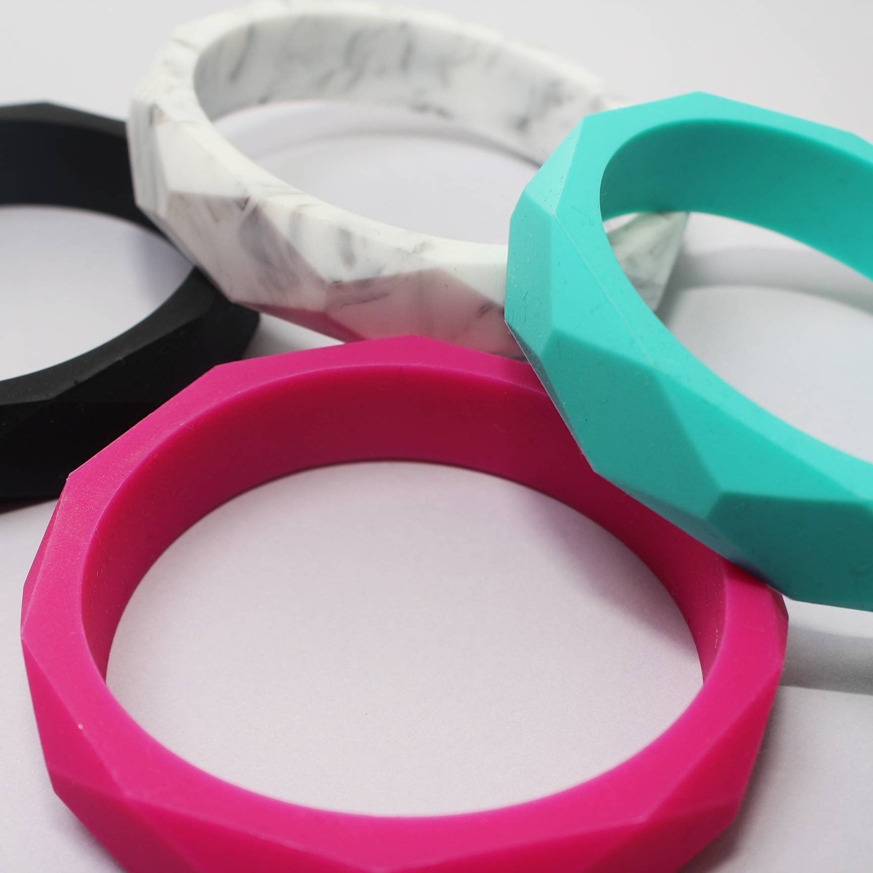 Teething Bangle/bracelet Silicone Geometric Chewelry BPA - Etsy