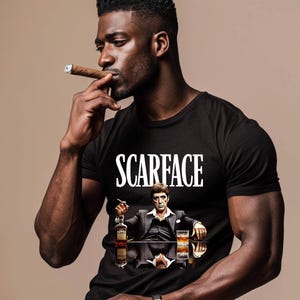Scarface, Tony Montana, Al Paccino, Cigars, Cigar Tshirt, Sublimation ...