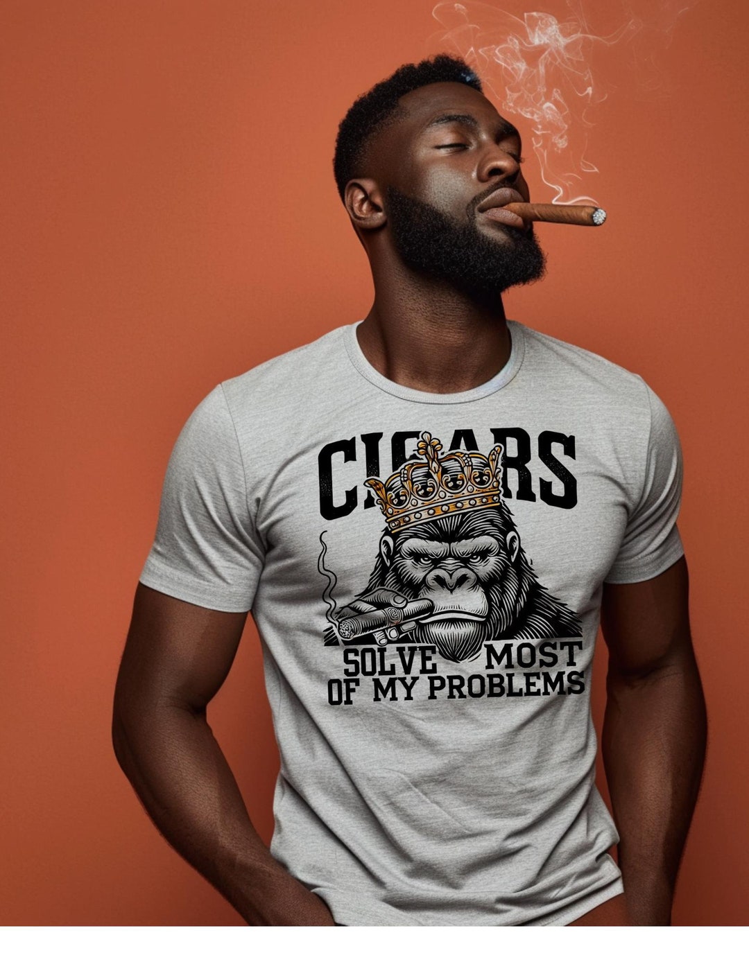 Cigars Solve Most Problems, Cigars and Problems, Father's, Sublimation ...