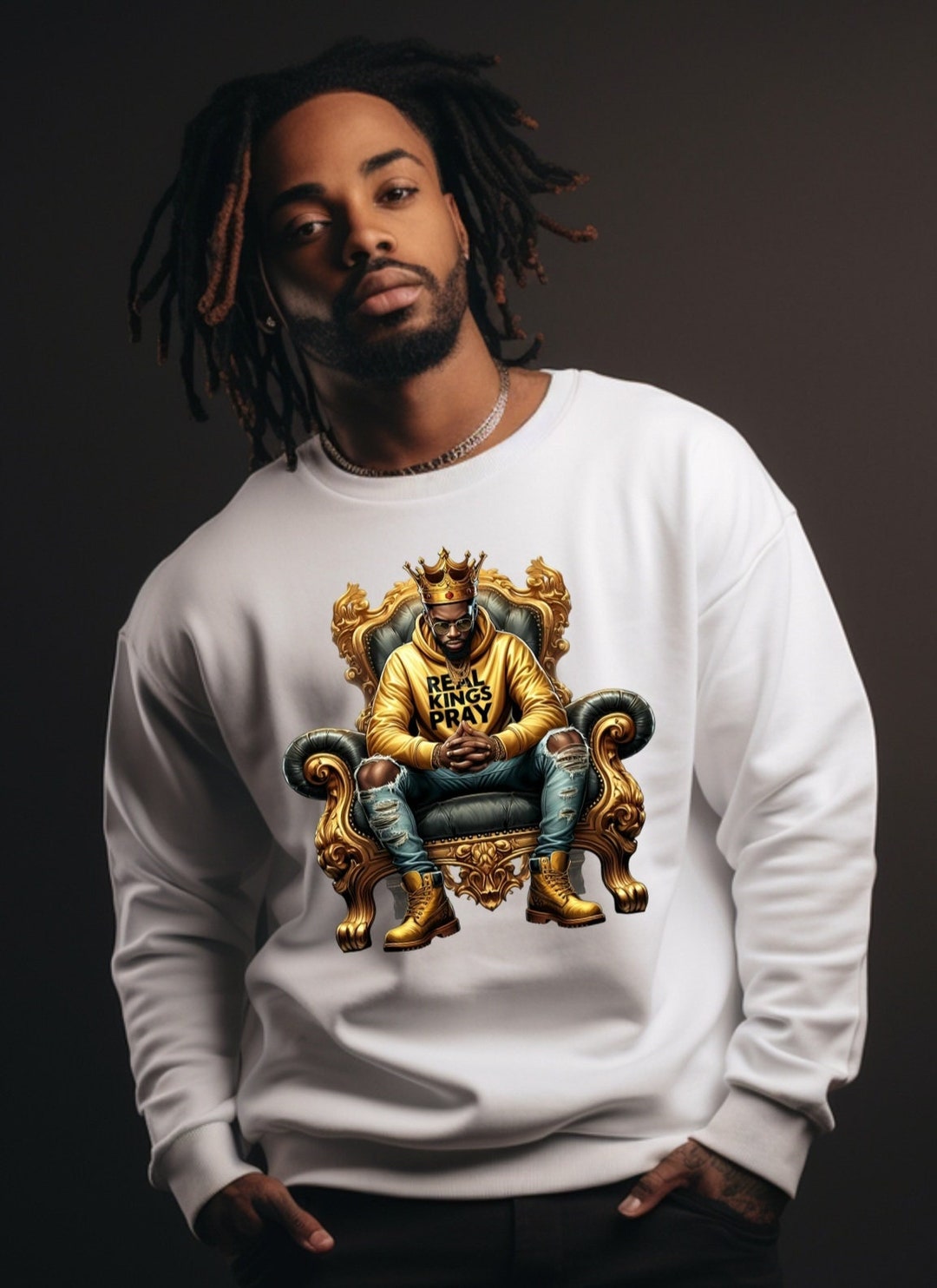 Real Kings Pray, Black King, Praying Man, Digital File, Religious Man ...