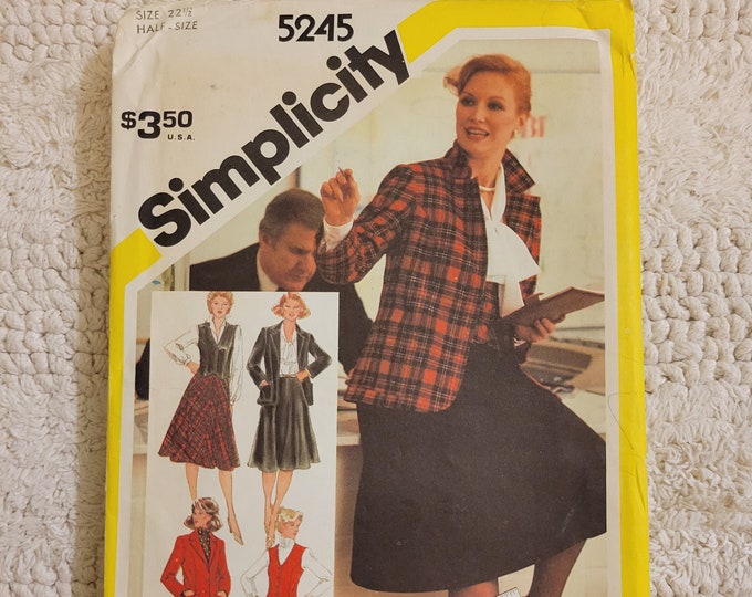 Simplicity 5245 Vintage 1981 Uncut Factory Folded Plus Size - Etsy