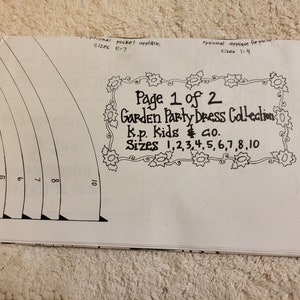 K.P. Kids & Co. 1990s Garden Party Girls Dress Pattern Sizes 1 to 10 - Etsy