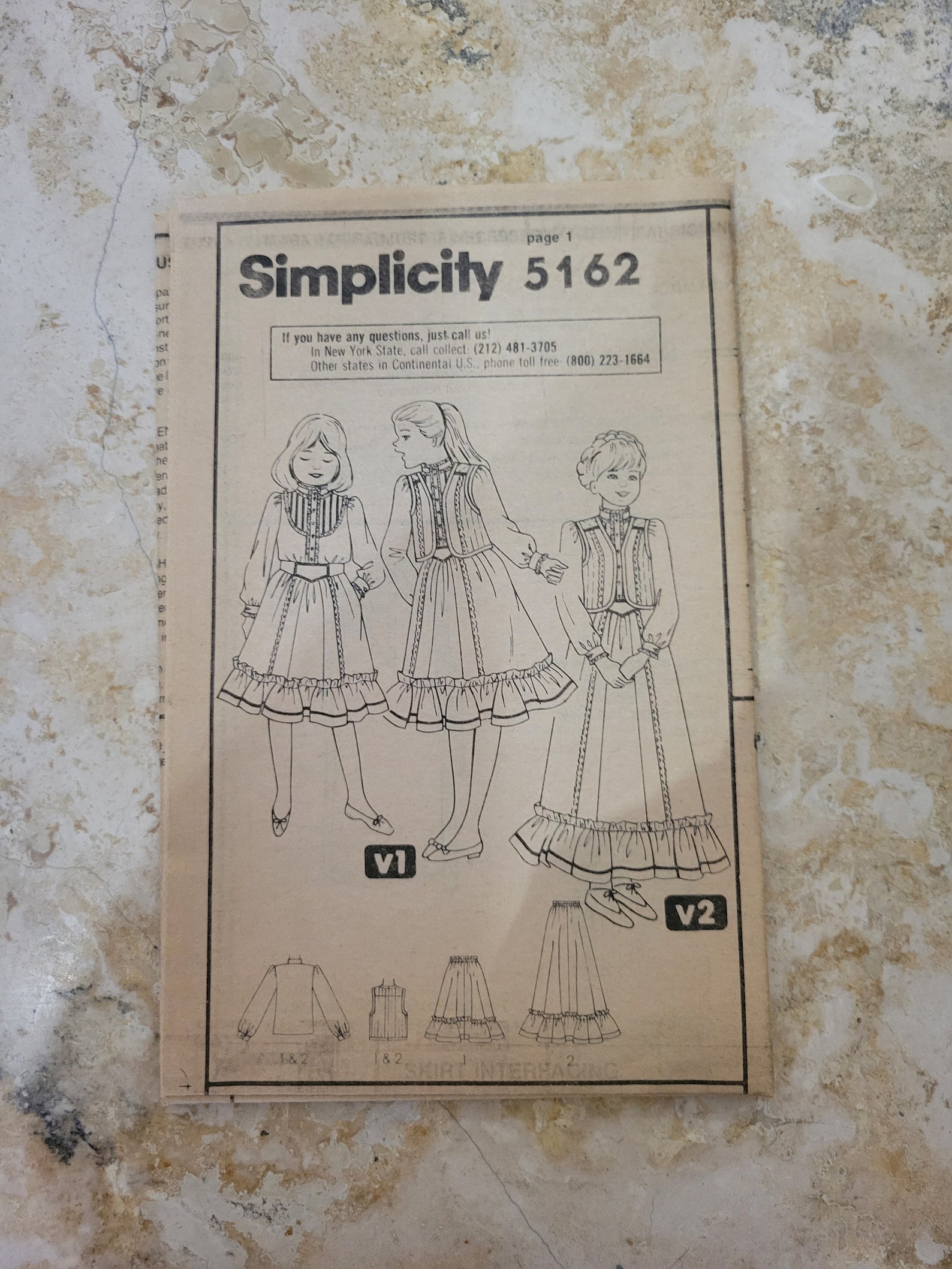 Simplicity 5162 Vintage 1981 Girl's Jessica Gunne Sax Skirt, Blouse and ...