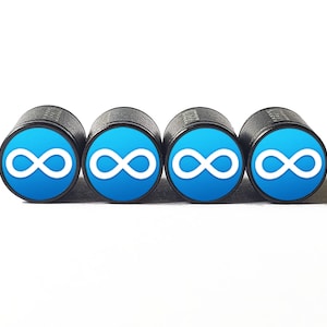 Infinity Symbol Tire Valve Caps - Black Aluminum - Set of Four - Etsy