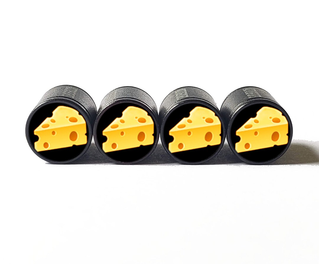 Swiss Cheese Tire Valve Caps - Black Aluminum - Set of Four - Etsy