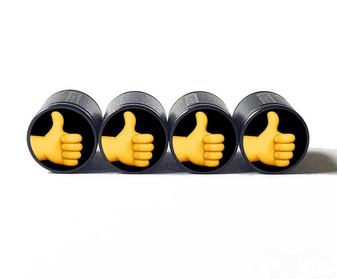 Thumbs up Tire Valve Caps - Black Aluminum - Set of Four - Etsy