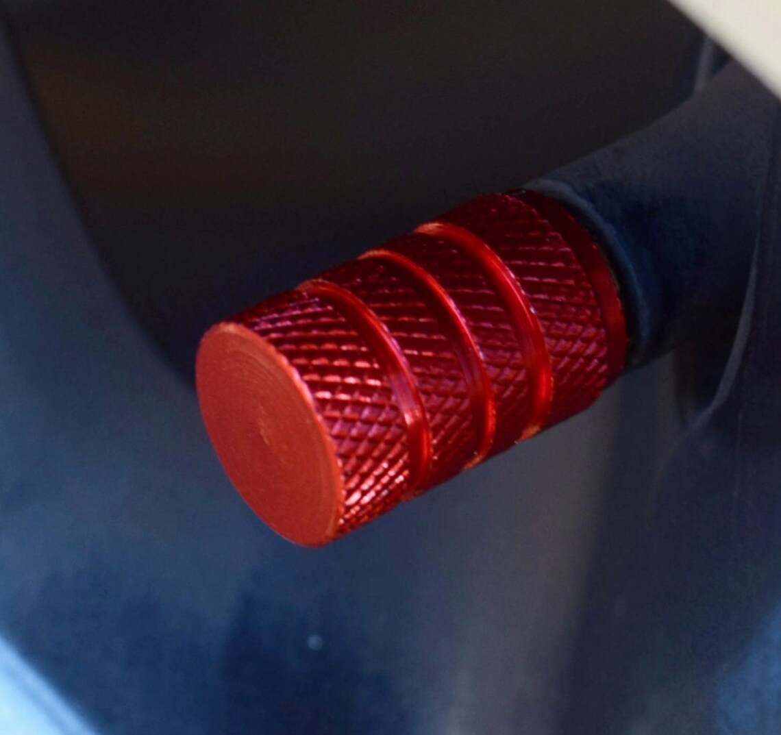 Red Barrel Knurled Tire Valve Stem Caps Universal Fits on - Etsy