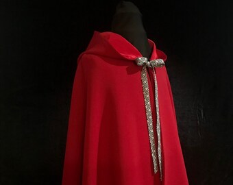 Red Hooded Cape | Etsy