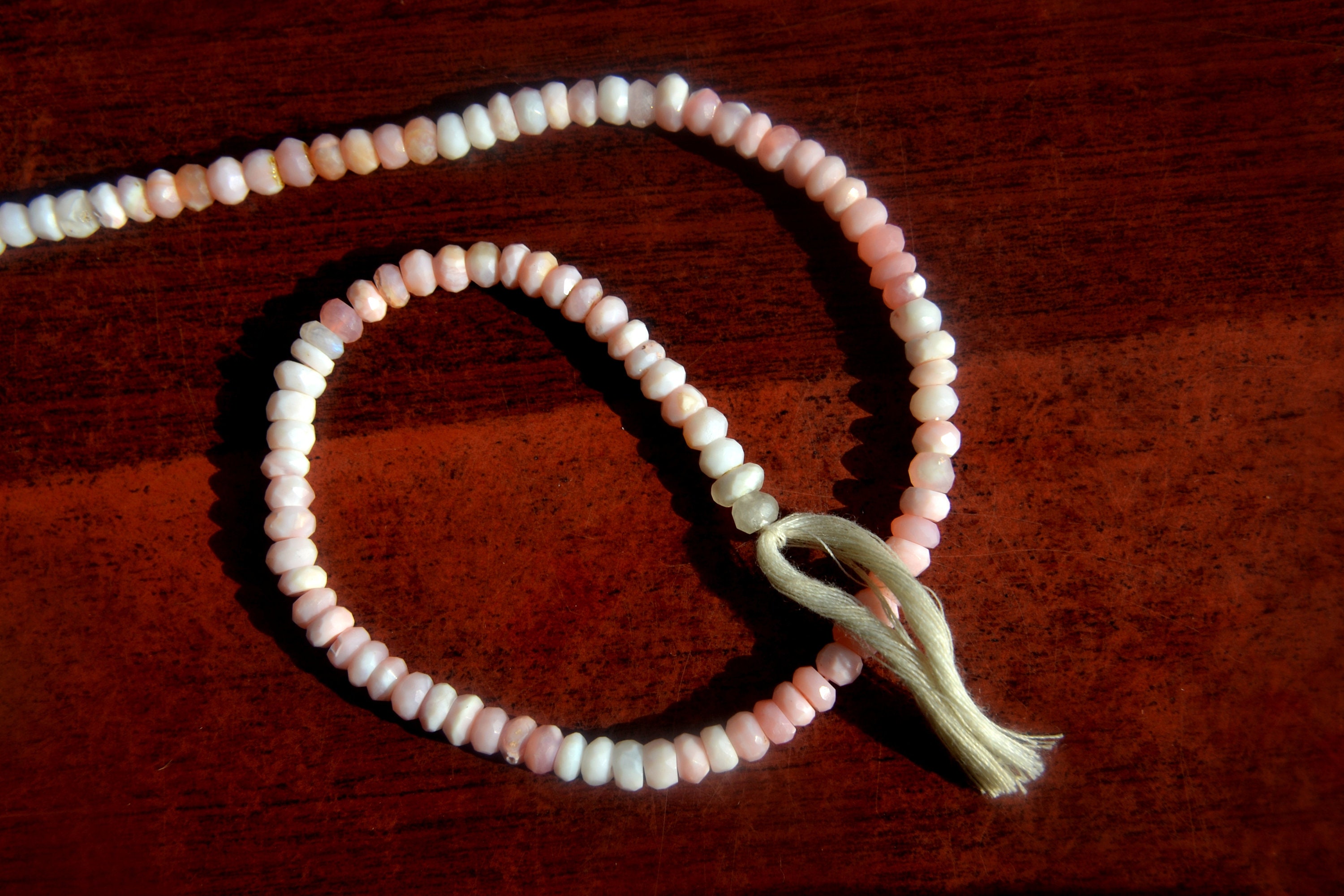 50% Sale Natural and Genuine Pink Peru Opal Roundel Shaded - Etsy UK